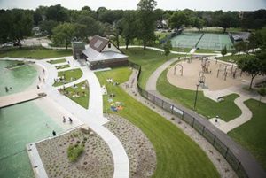 Webber-Park_-Pool-and-Playground-Aerial – Minnesota Sinfonia